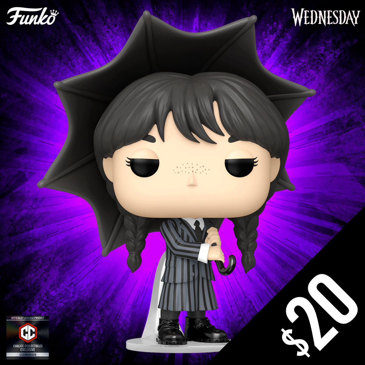 Funko Pop! Chalice Collectibles Exclusive: Wednesday Addams With Umbre