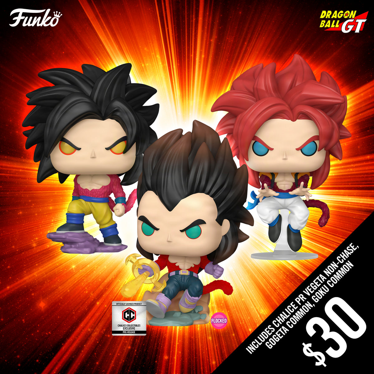 Pre-Order: Funko Pop! DBGT S2: Triple Common Bundle – Chalice Collectibles