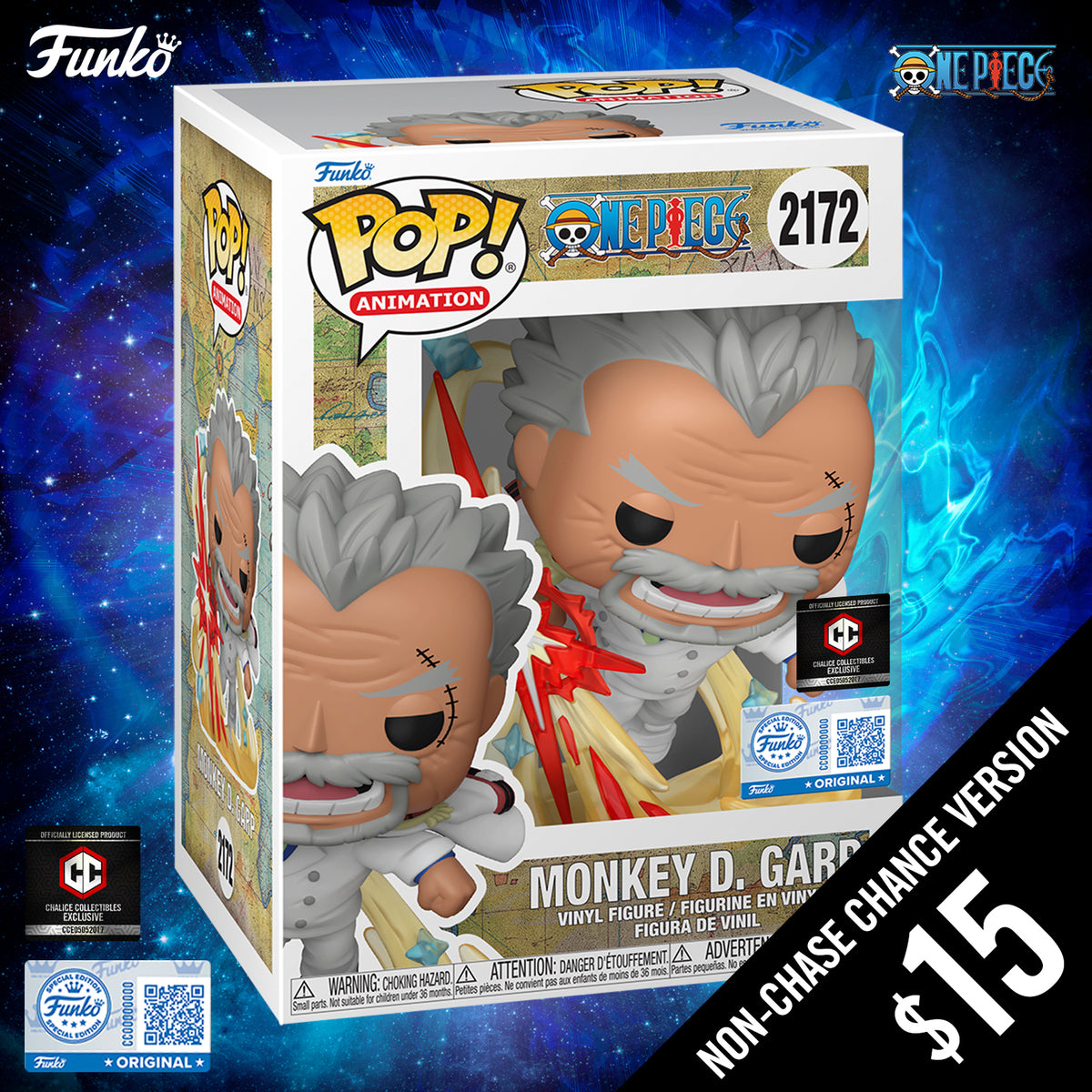 Funko Pop! One Piece S13: Monkey D. Garp (Galaxy Impact) #2172 (Non-Ch ...