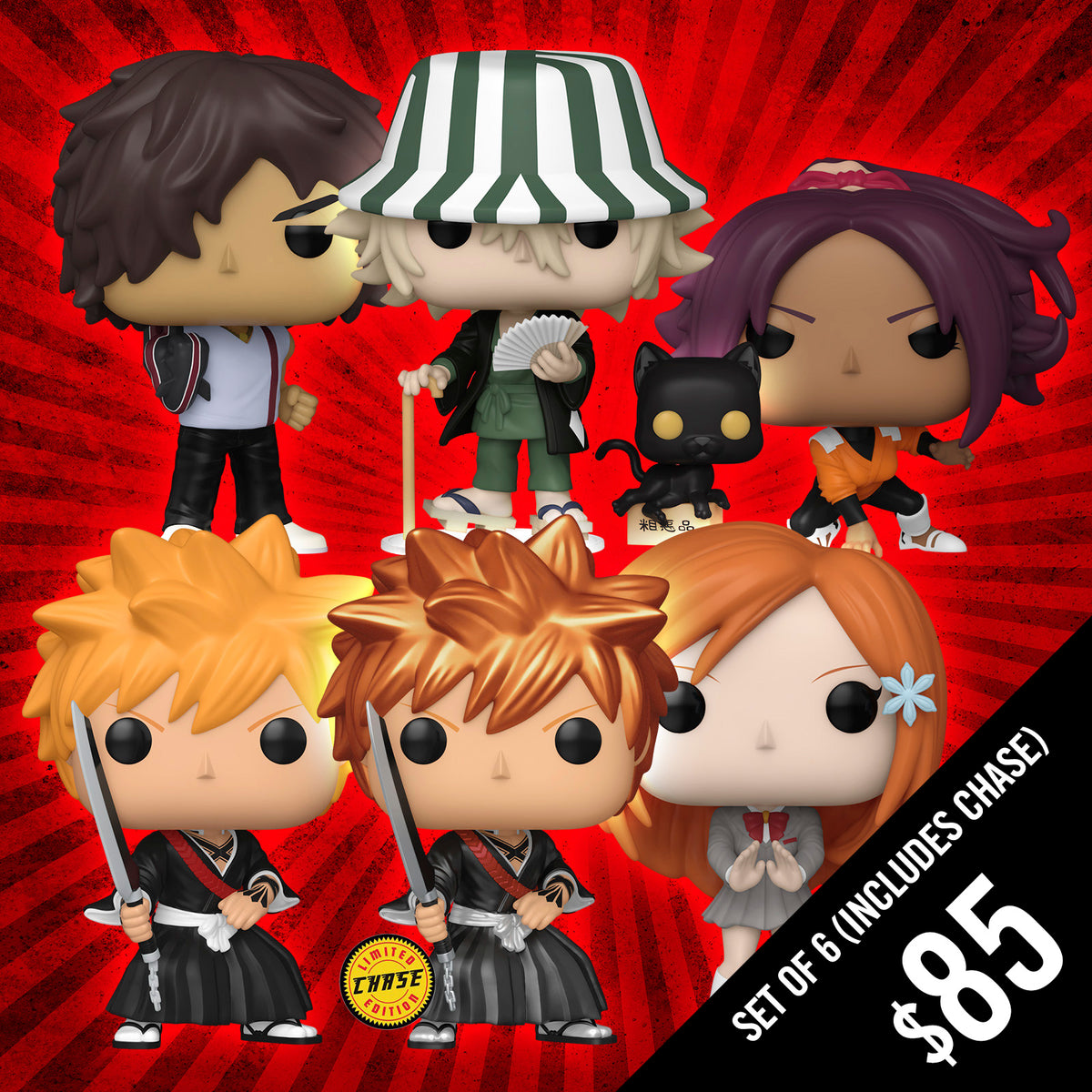 Pre-Order: Funko Pop! Bleach S4 (Set of 6 - Includes CHASE) – Chalice ...