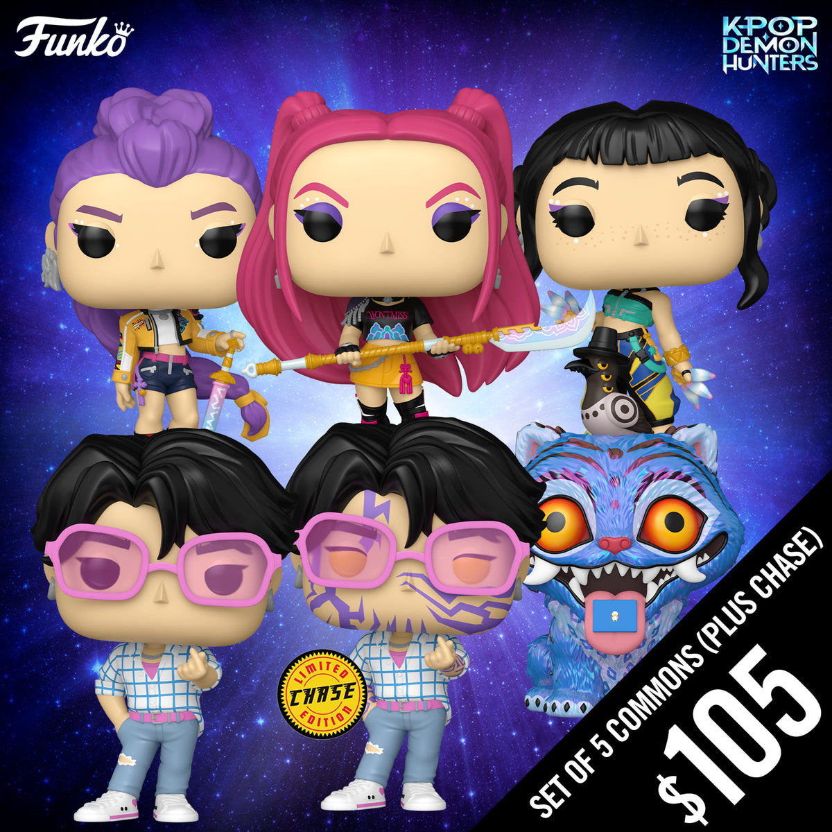 Pre-Order: Funko Pop! KPop Demon Hunter: Super Bundle of 6 pops (Inclu ...