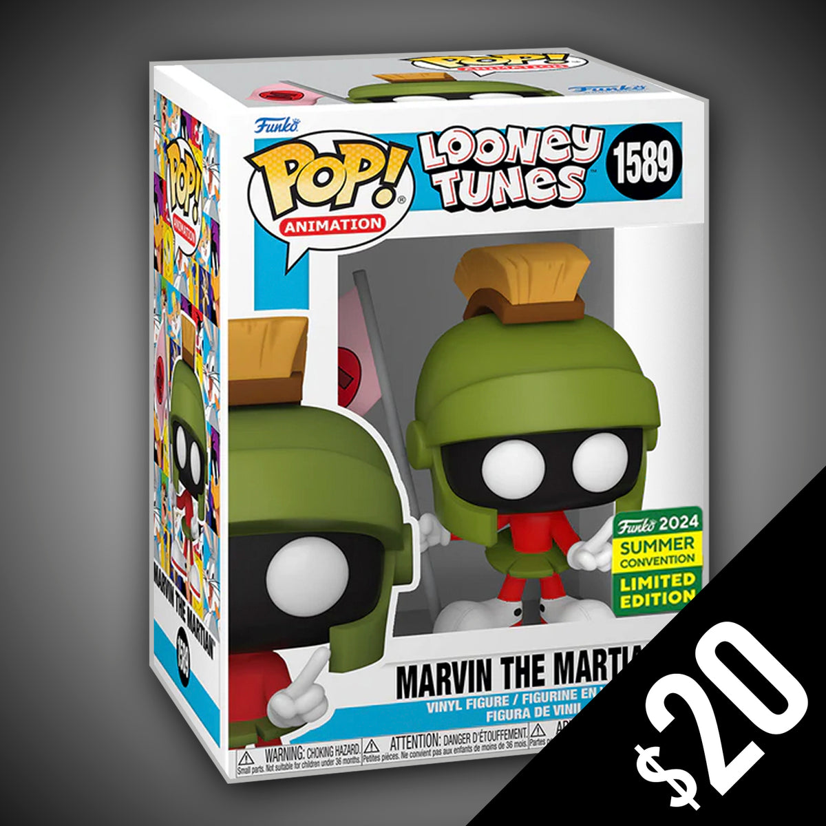 Funko Pop! Looney Tunes: Marvin The Martian #1589 (SDCC Summer 2024 Sh ...