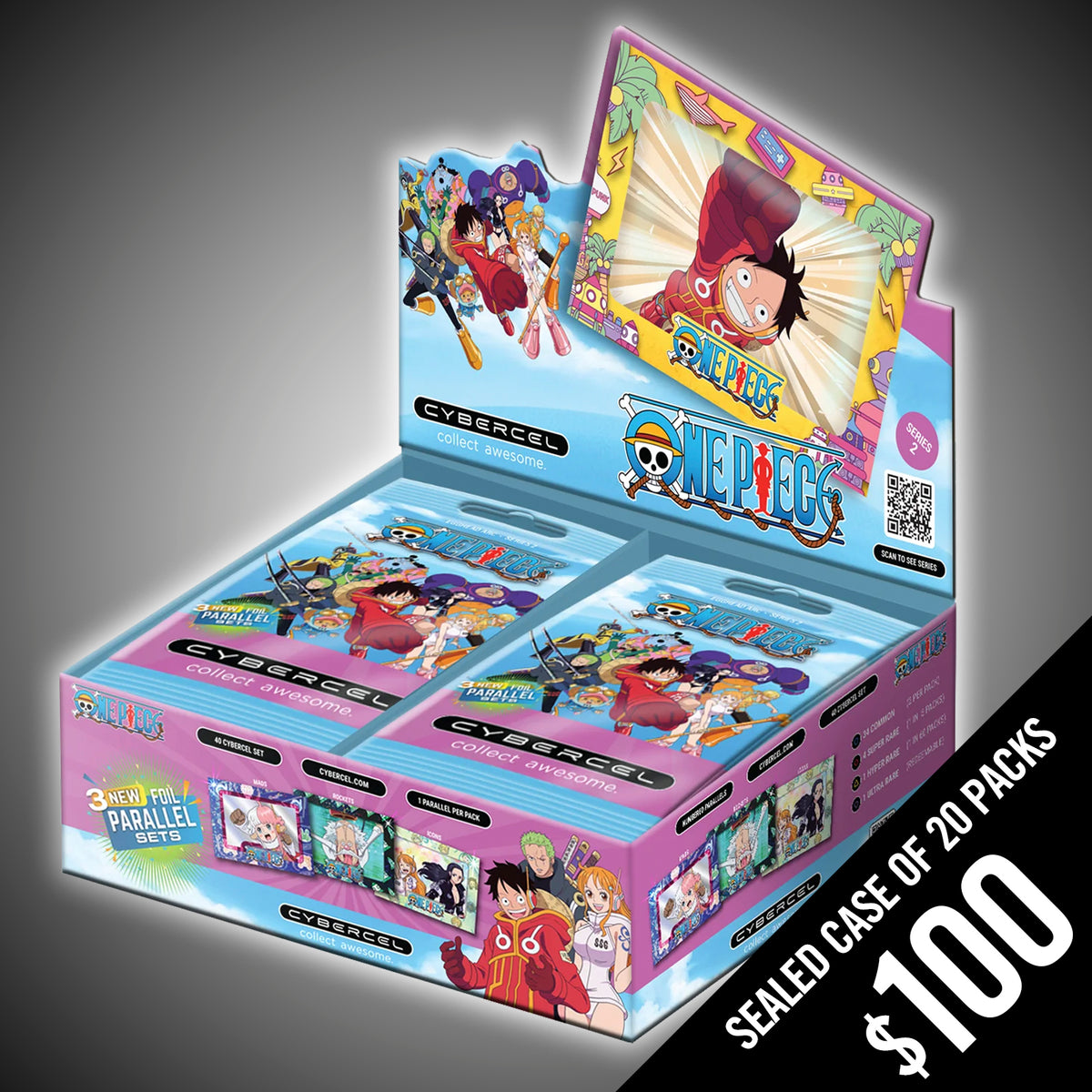 One Piece Series 2 CYBERCEL - PDQ (Sealed Case of 20 Packs) – Chalice ...