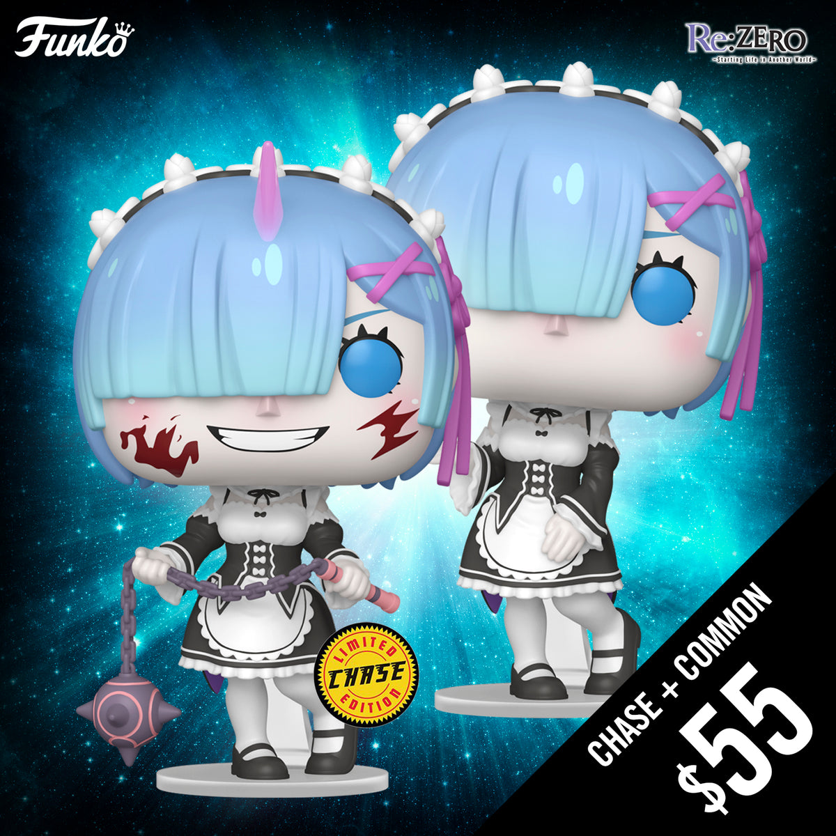 Pre-Order: Funko Pop! Re:Zero S1: Rem (Chase + Common) – Chalice ...