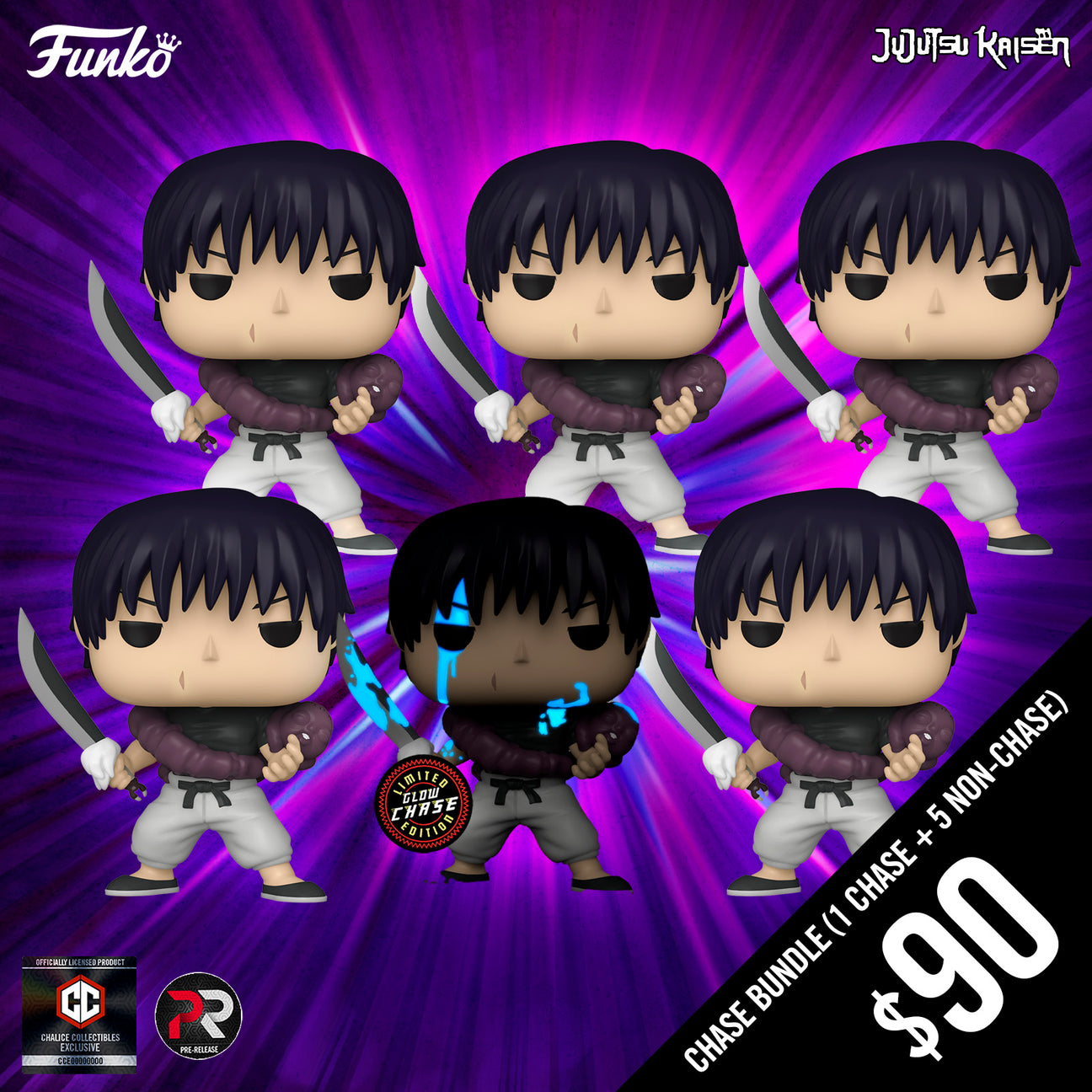 Pre-Order: Funko Pop! Chalice Exclusive: Jujutsu Kaisen S5: Toji #1889 ...