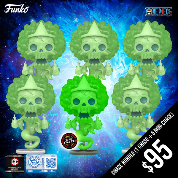 Funko Pop! Chalice Exclusive: One Piece S14: Brook (Ghost) #2325 (6-Po ...