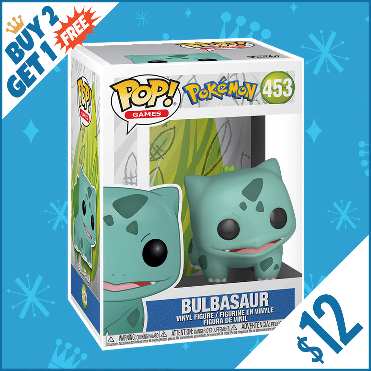 Funko Pop! Pokemon: Bulbasaur # 453 (B2G1) – Chalice Collectibles