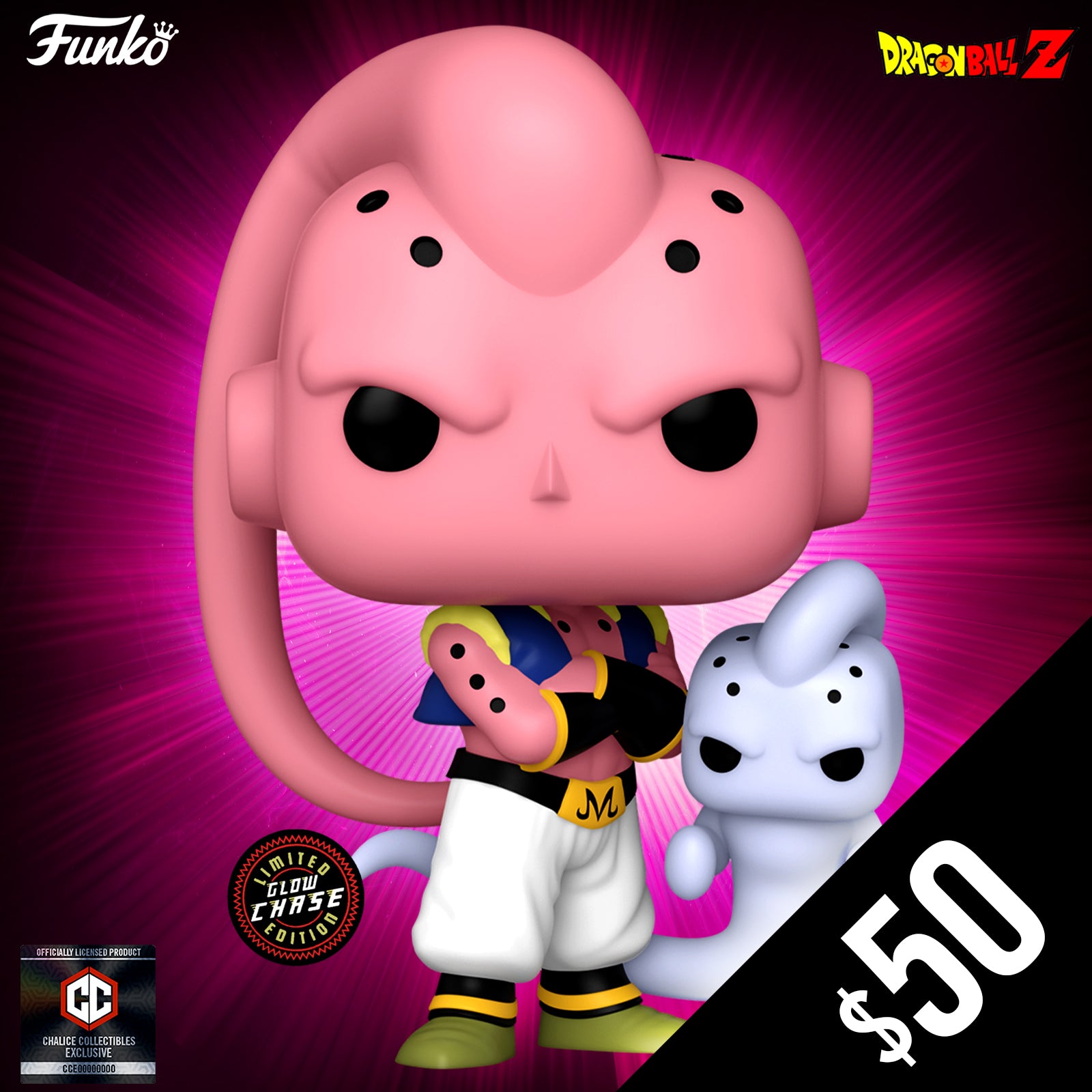 Funko Pop! Chalice Exclusive: Dragon Ball Z: Super Buu with Ghost #146 ...