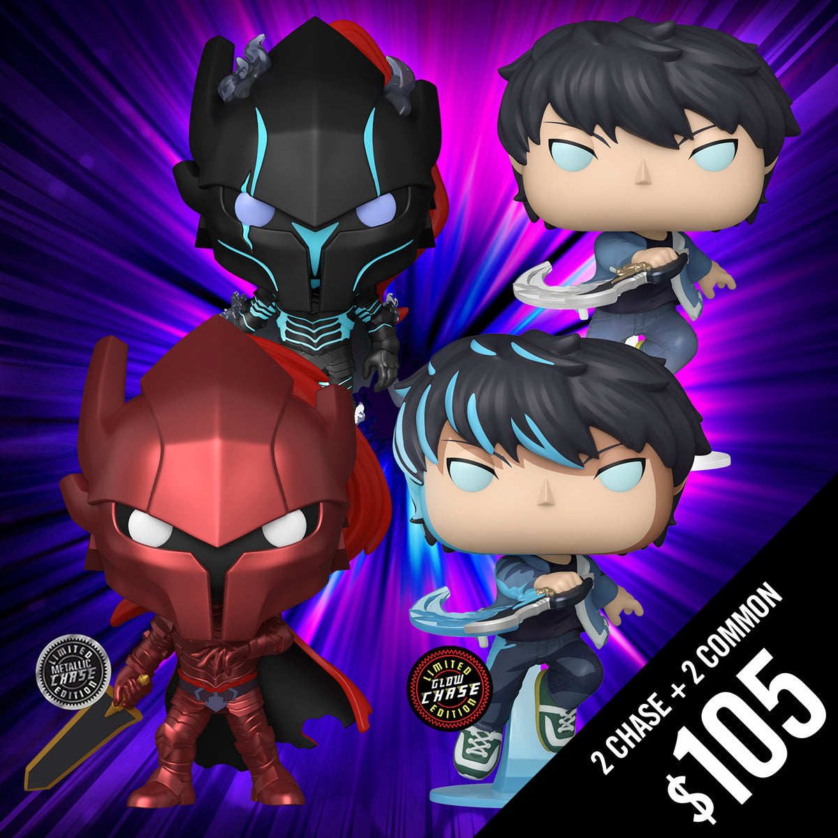 Pre-Order: Funko Pop! Solo Leveling S1: Double Chase Bundle – Chalice ...