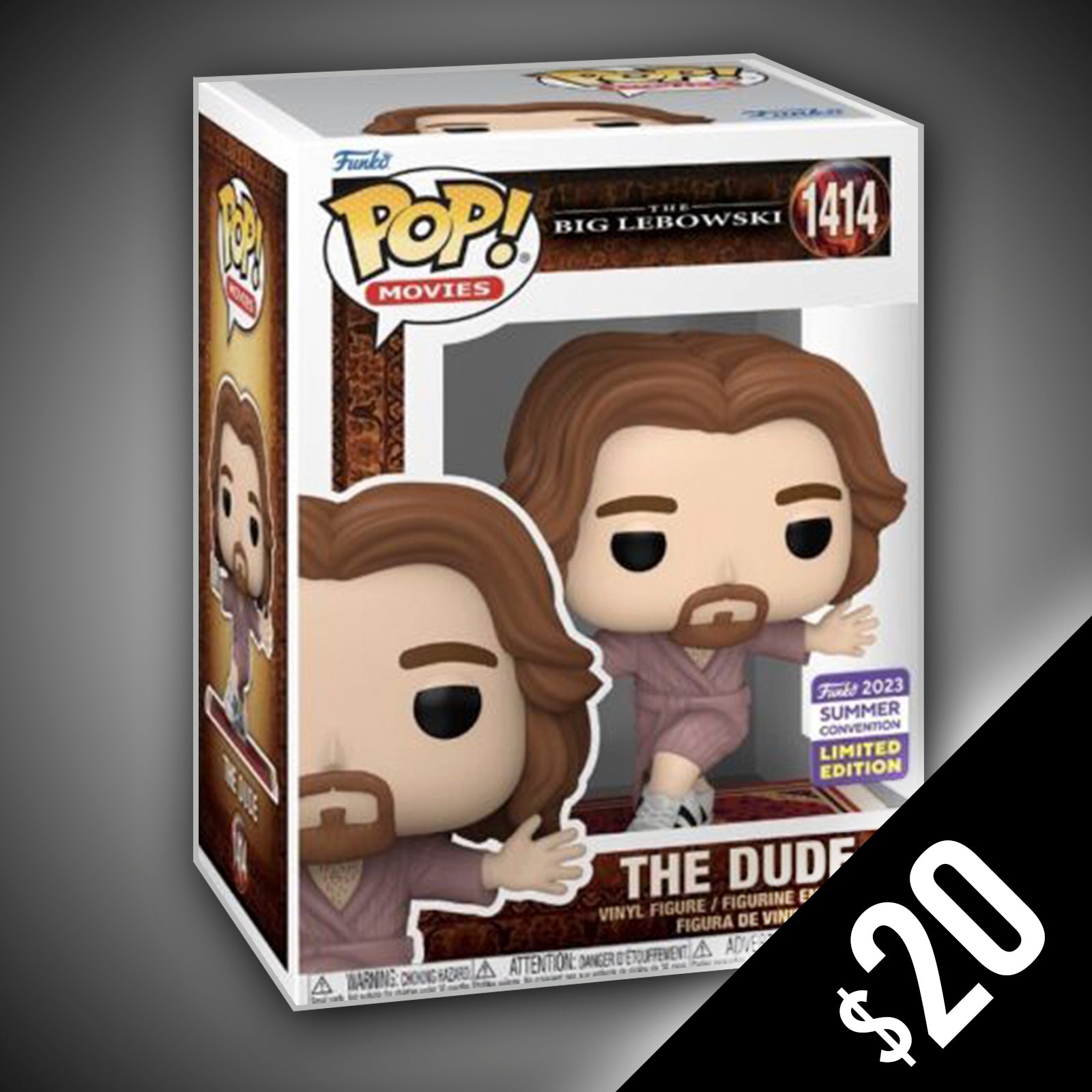 Funko Pop! Movies - Big Labowski: The Dude #1414 (Summer Convention 20 ...
