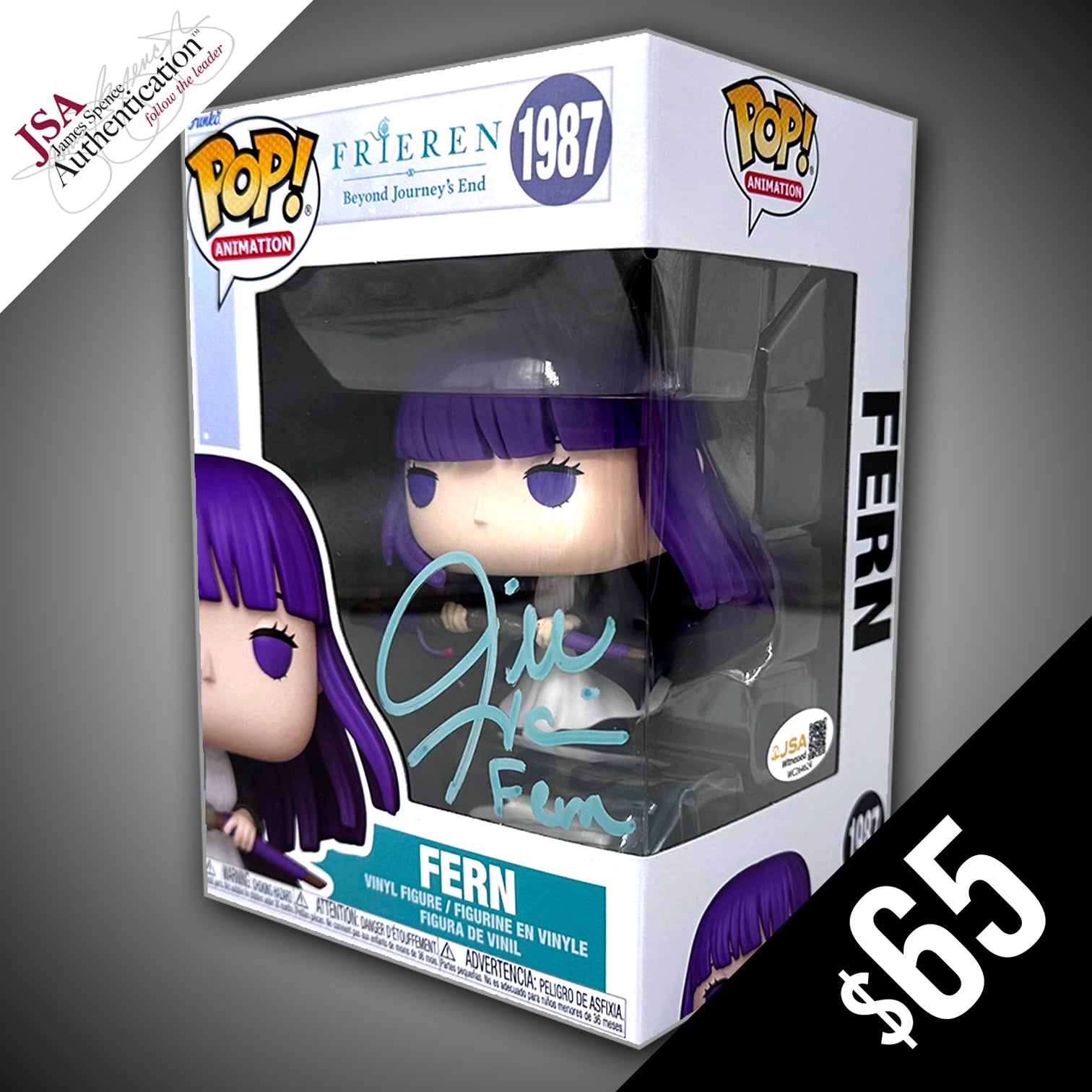 Funko Pop! Frieren: Fern #1987 - SIGNED by Jill Harris (JSA Certified ...