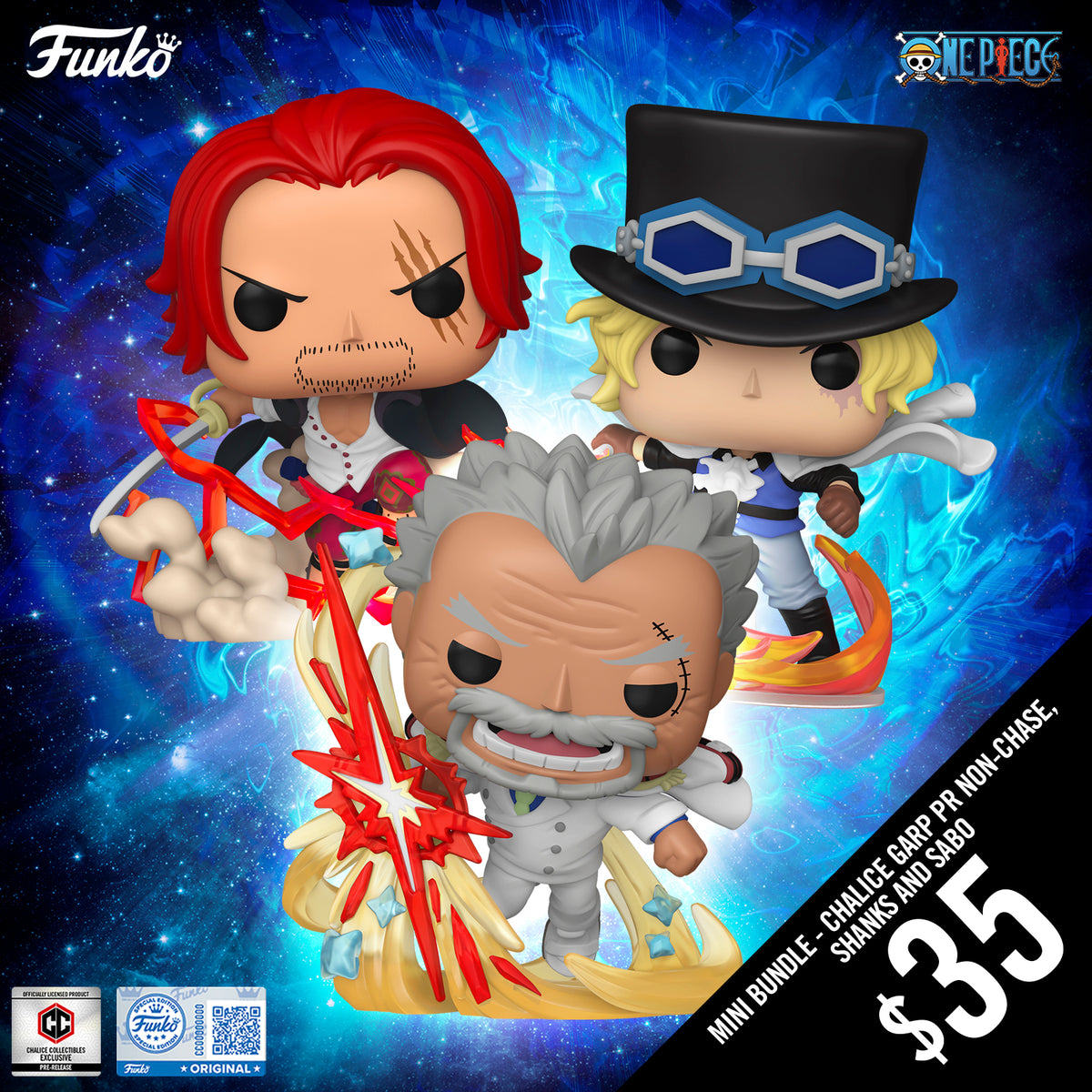 Pre-Order: Funko Pop! One Piece S13: MINI Non-Chase Bundle of 3 Pops – Chalice Collectibles