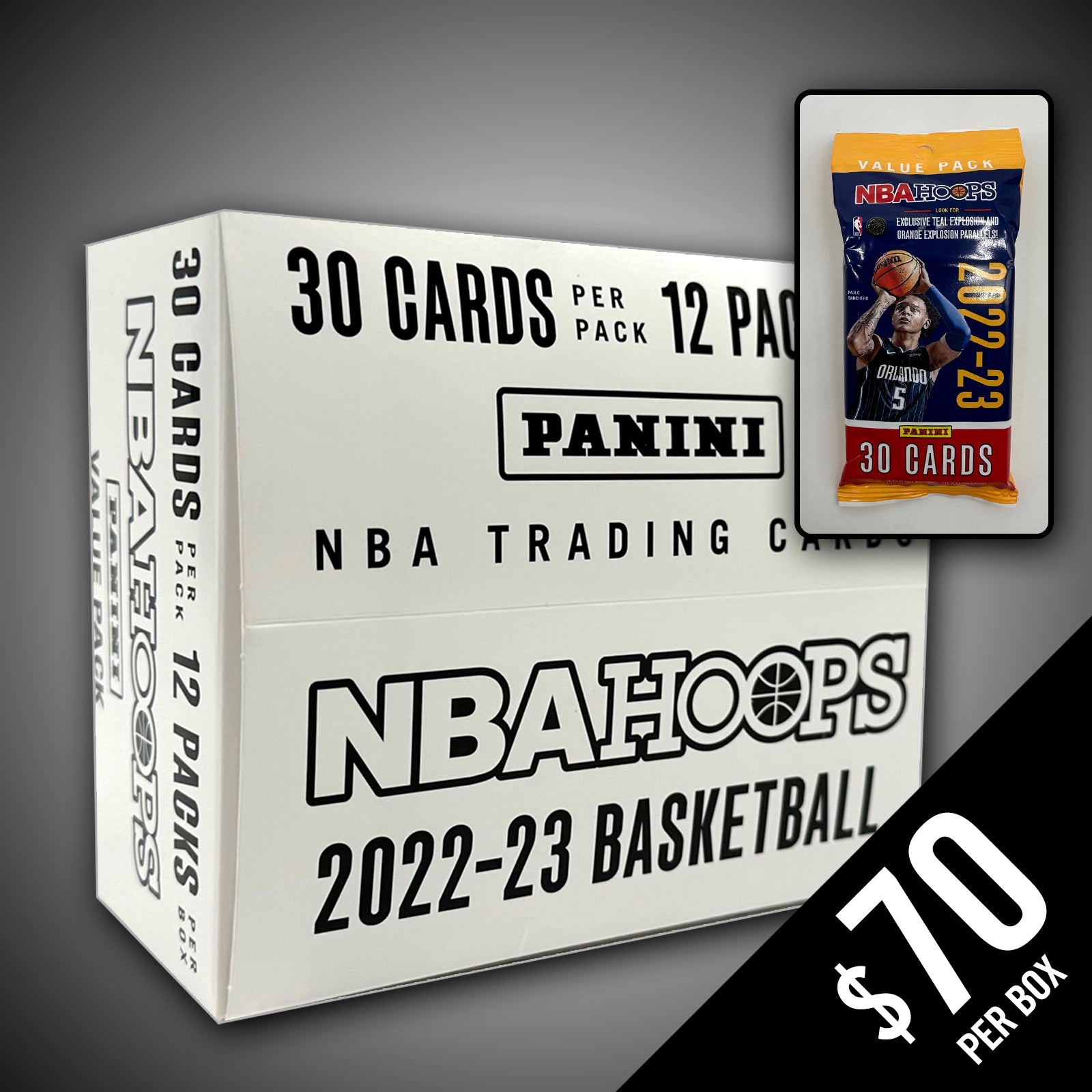 PANINI: 2022-23 Hoops Basketball - Fat pack Box (Value Pack) – Chalice ...