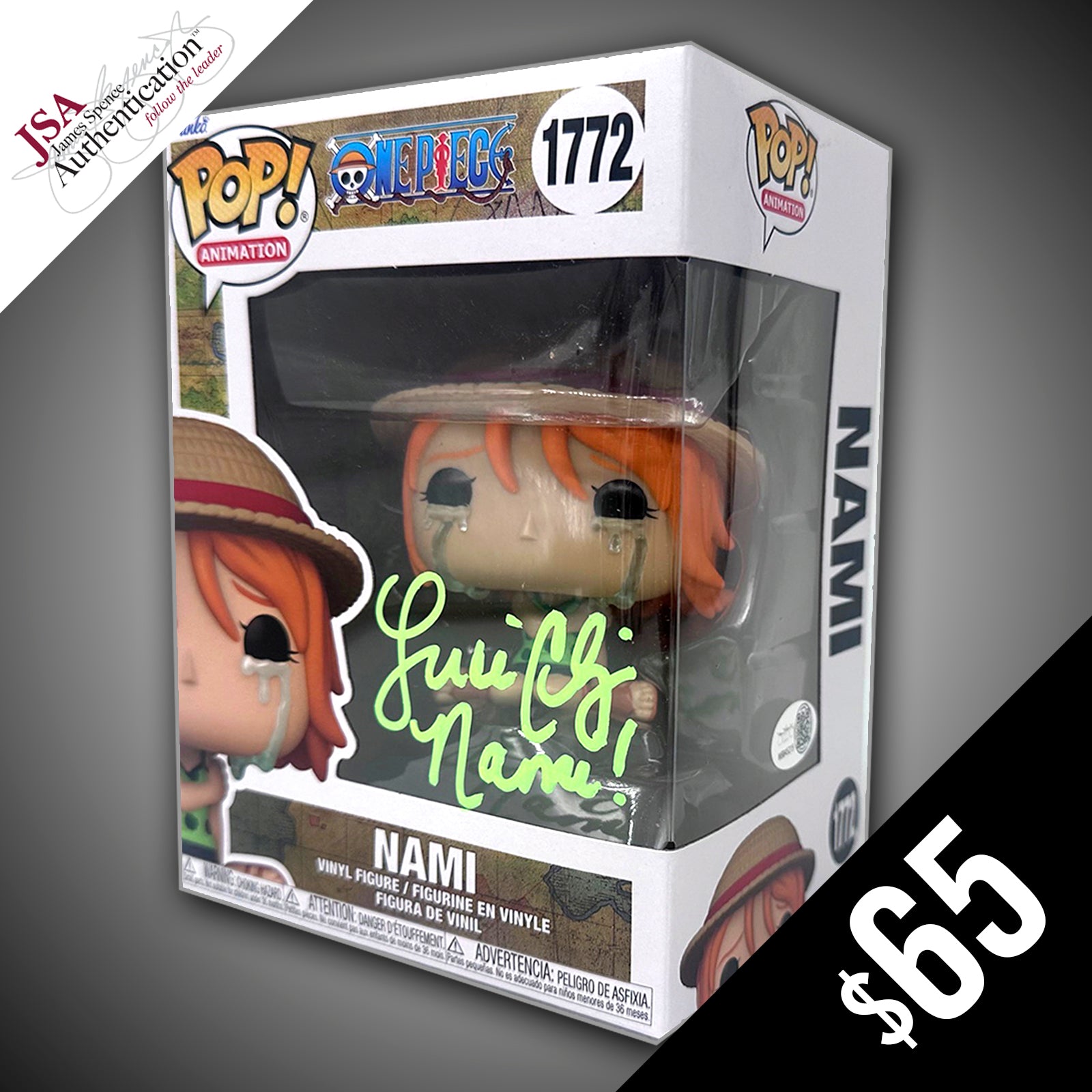 Funko Pop! One Piece: Nami #1772 - SIGNED by Luci Christian (JSA Certi ...