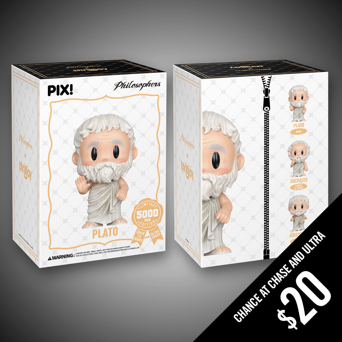 Thrilljoy PIX: Philosophers: Plato (LE5000) – Chalice Collectibles