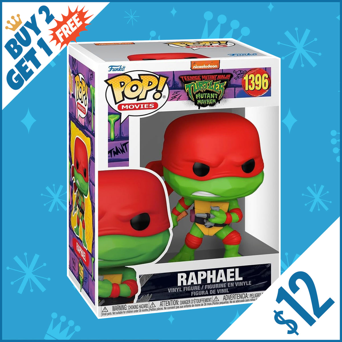 Funko Pop! TMNT: Raphael #1396 (B2G1) – Chalice Collectibles