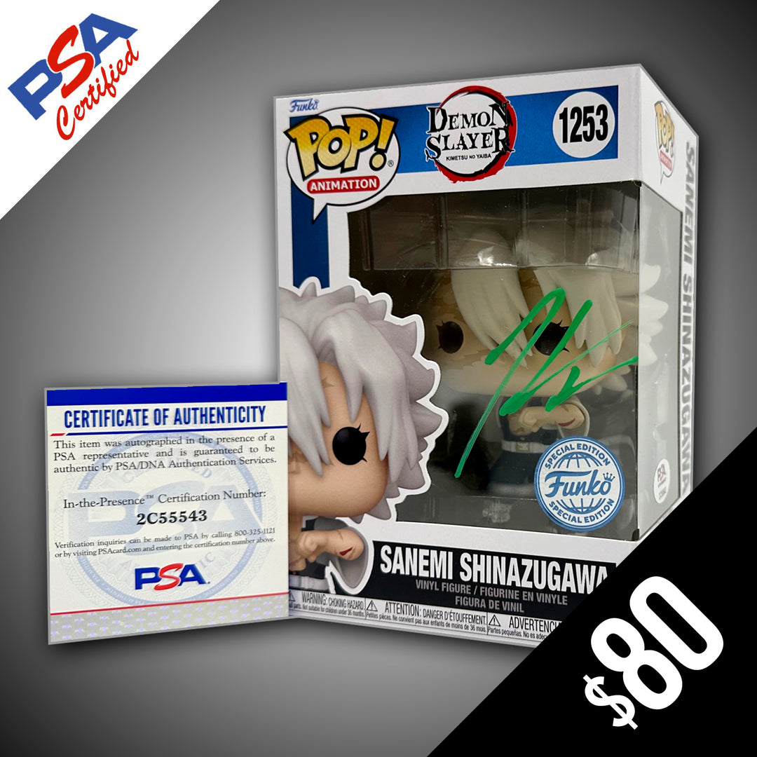 Funko Pop! - Demon Slayer: Sanemi #1253 SIGNED by Kaiji Tang (PSA Cert ...