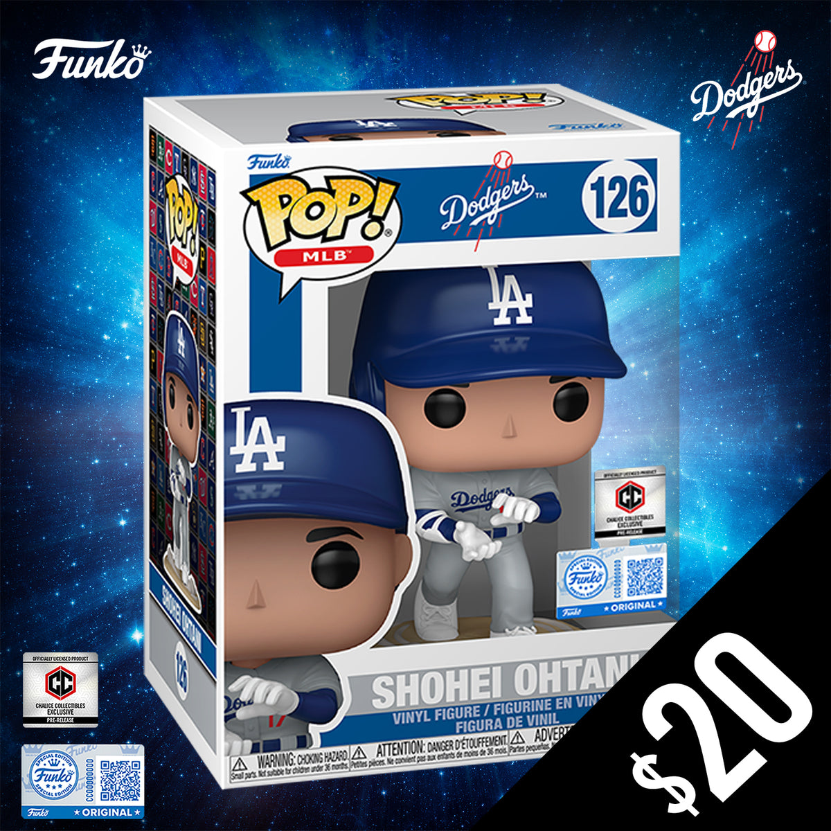 Pre-Order: Funko Pop! Chalice Exclusive: Shohei Ohtani #126 (Kamehameh ...