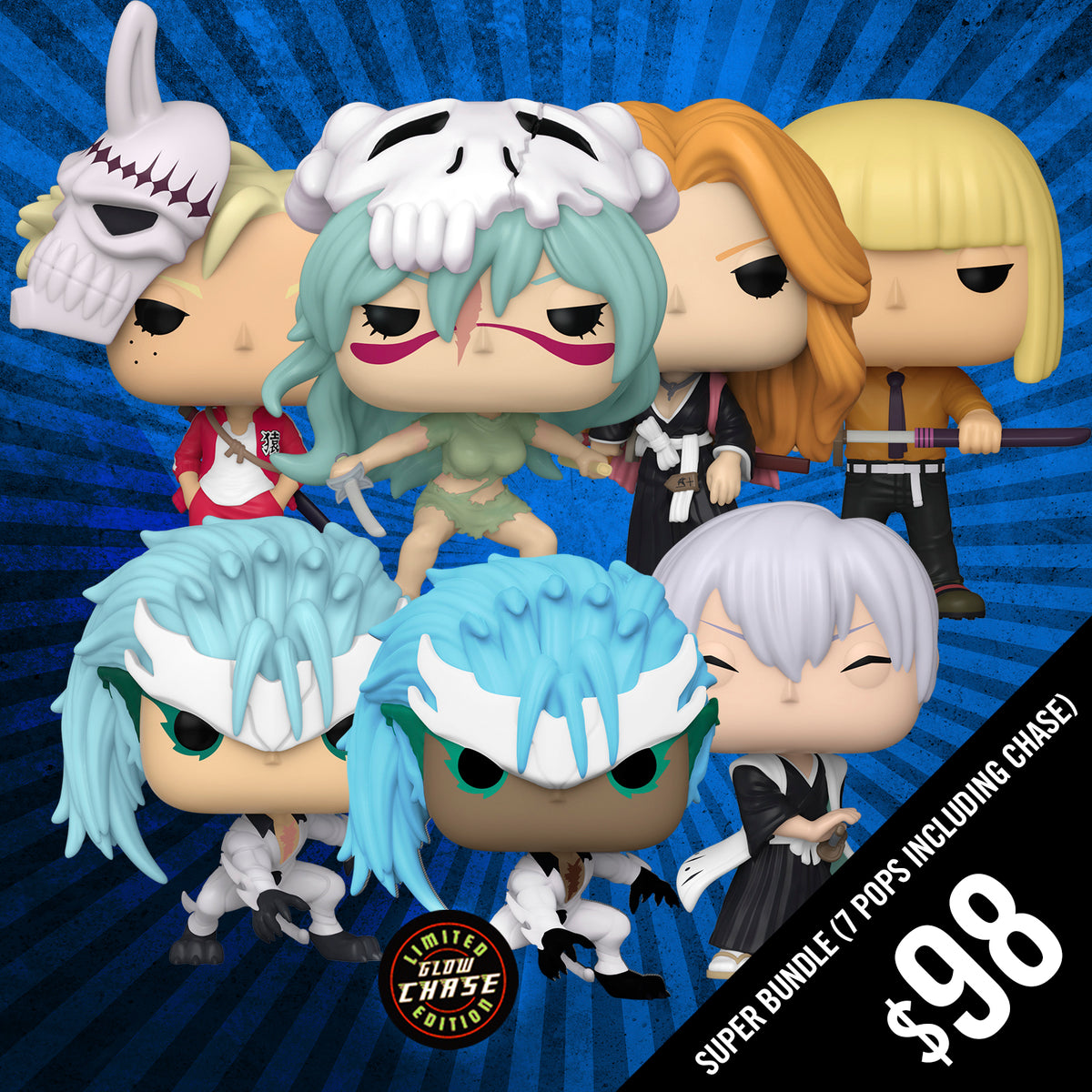 Pre-Order: Funko Pop! Bleach S6: Super Bundle of 7 (Includes Chase ...