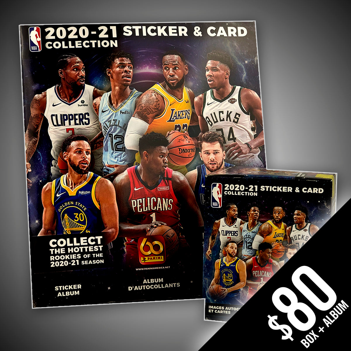 PANINI: 2020-2021 Basketball - Sticker and Card Collection (Includes A ...