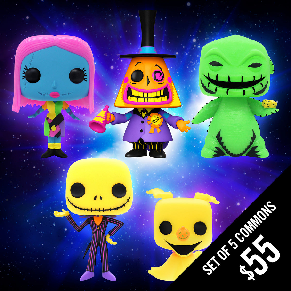 Pre-Order: Funko Pop! TNBC Black Light (Set of 5 Commons) – Chalice ...