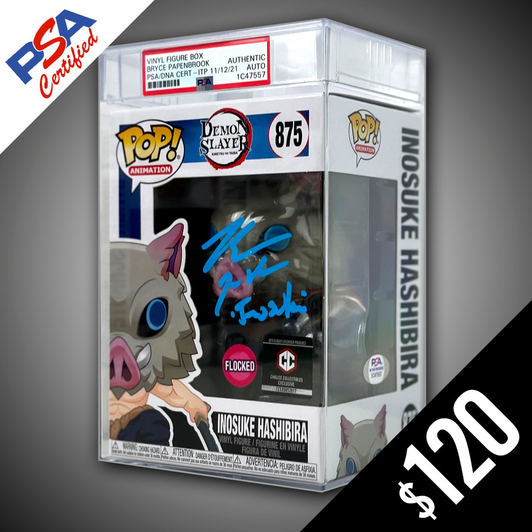 Funko Pop! Demon Slayer: Inosuke (non-Chase)- SIGNED by Bryce Papenbro ...