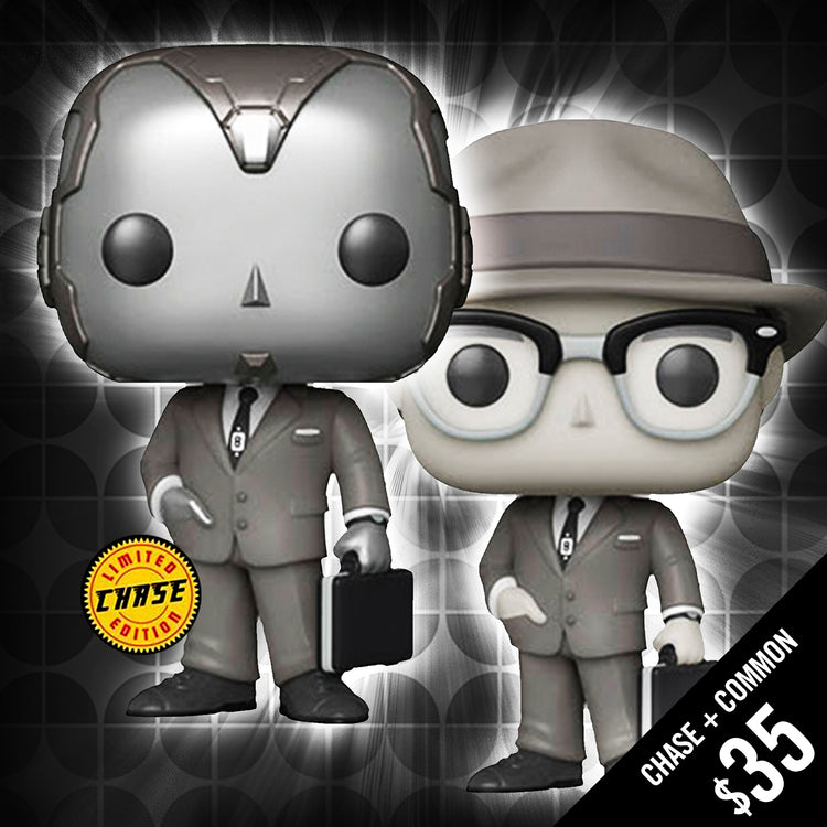 Funko Pop! Marvel: 50's Vision (Chase + Common) #714 – Chalice Collectibles